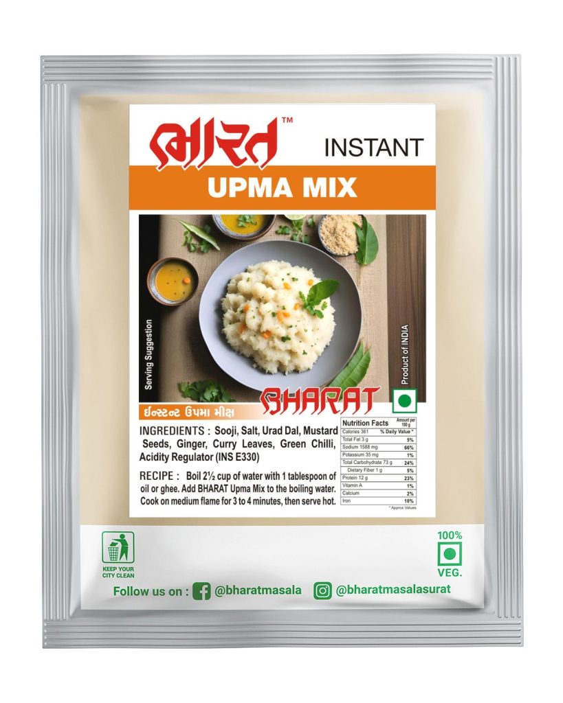 Buy Bharat Upma Mix - Best Masala Shop in Surat | Buy Authentic Indian ...